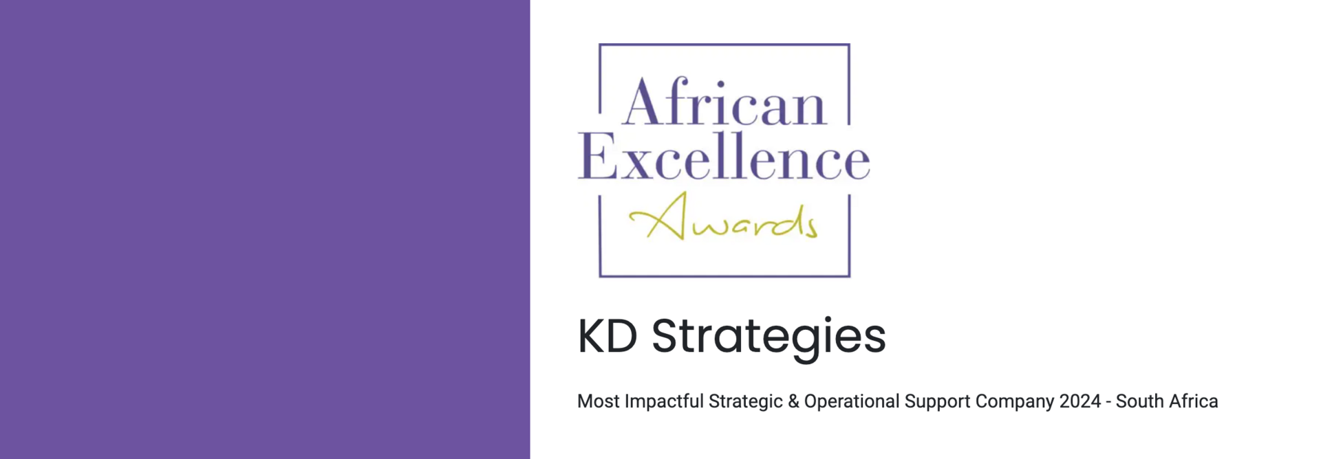 KD Strategies named Most Impactful Strategic & Operational Support ...