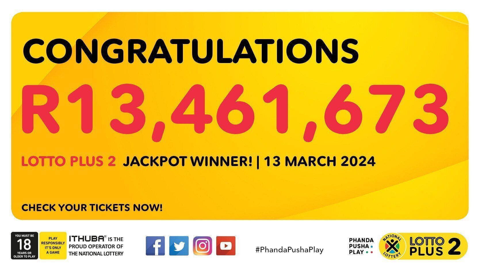 ITHUBA Celebrates Latest Lotto Plus 2 Winner From KZN - MyPressportal ...